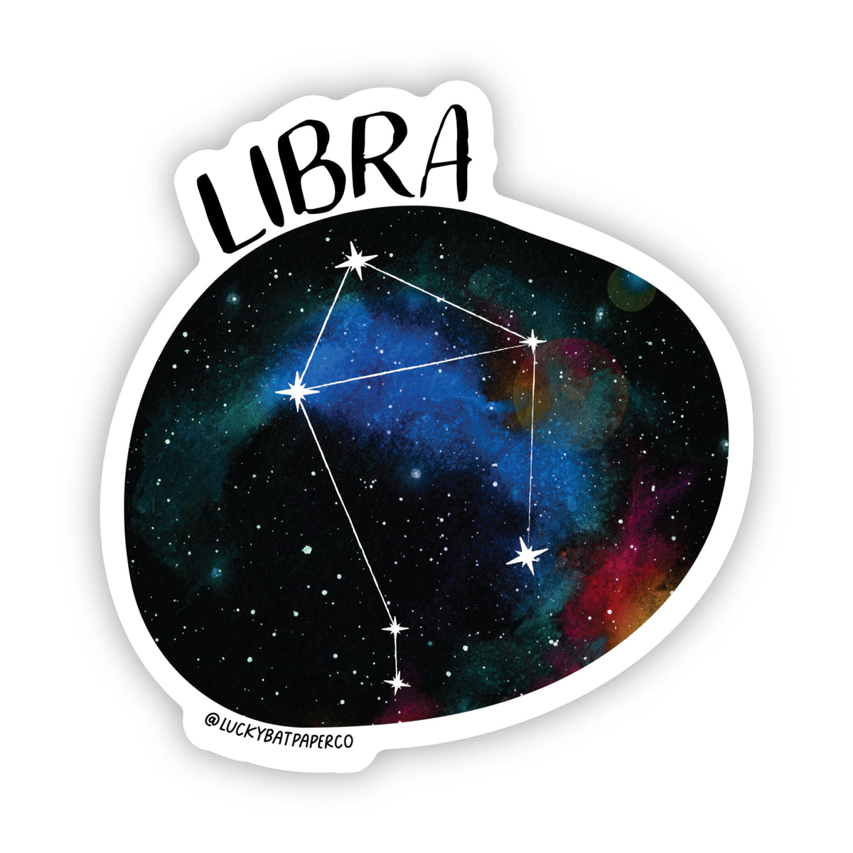 Libra Sticker – Lucky Bat Paper Co.