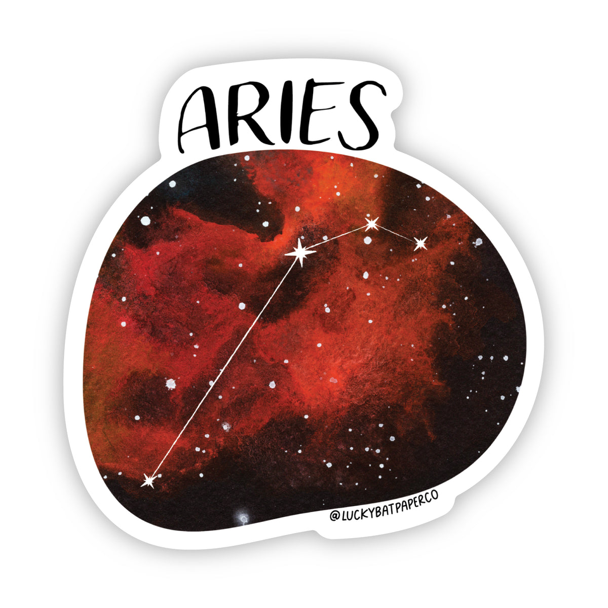 Aries Sticker – Lucky Bat Paper Co.
