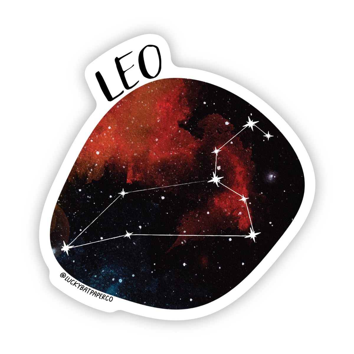 Leo Sticker – Lucky Bat Paper Co.