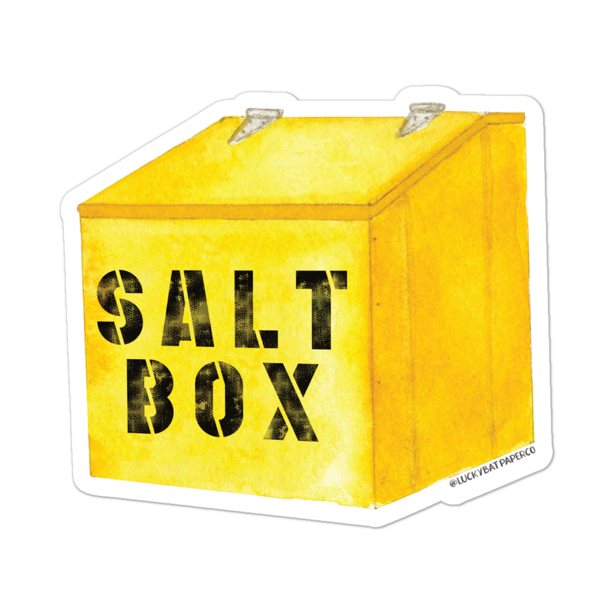 Baltimore Salt Box Sticker – Lucky Bat Paper Co.