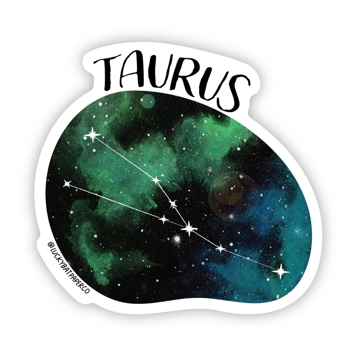 Taurus Sticker – Lucky Bat Paper Co.