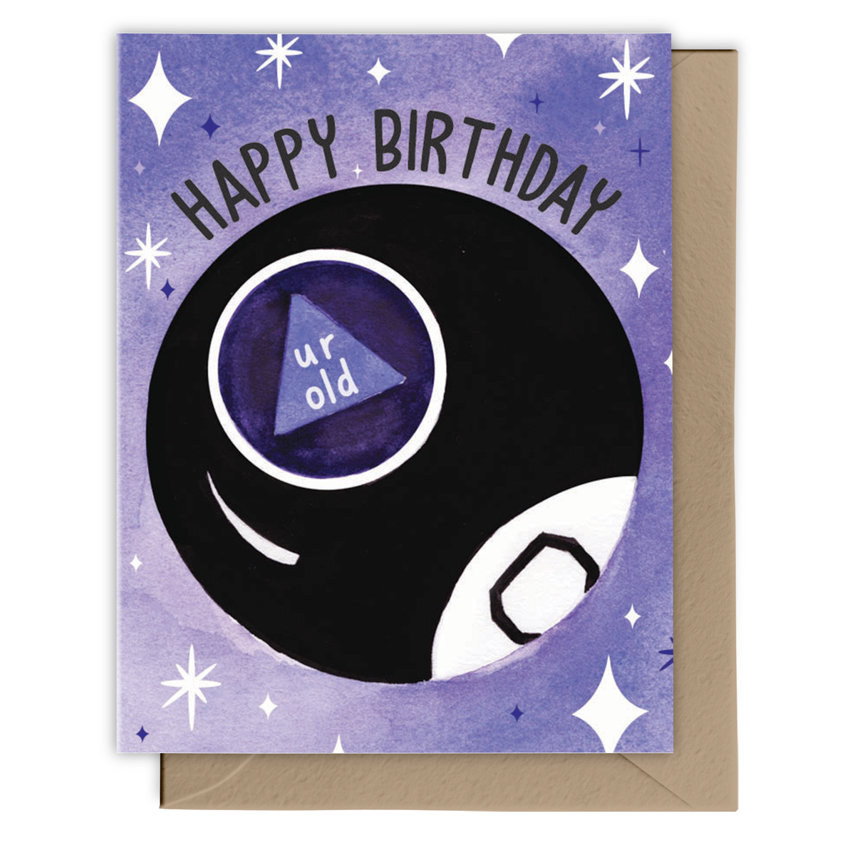 Magic 8 Ball Birthday Card – Lucky Bat Paper Co.
